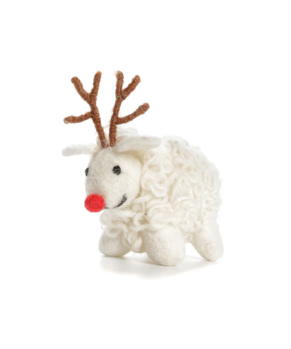 Amica Christmas Sheep with Antlers Decoration – MABLI